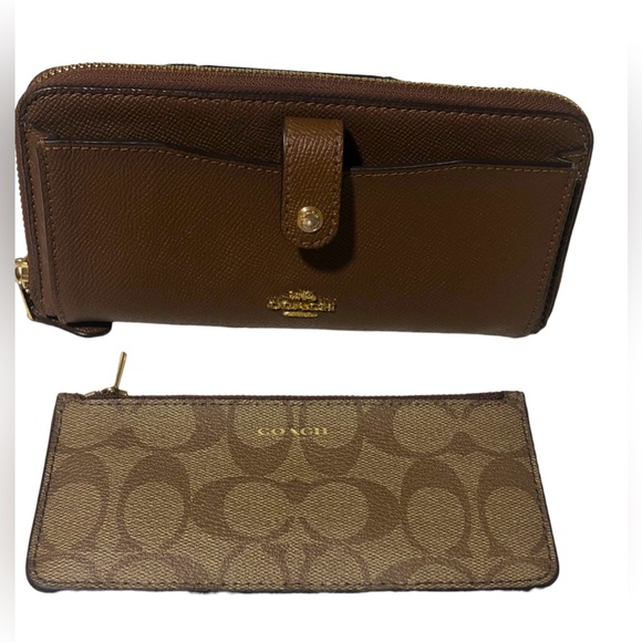 Coach | Bags | Nwotcoach Crossgrain Leather Wallet With Insert | Poshmark